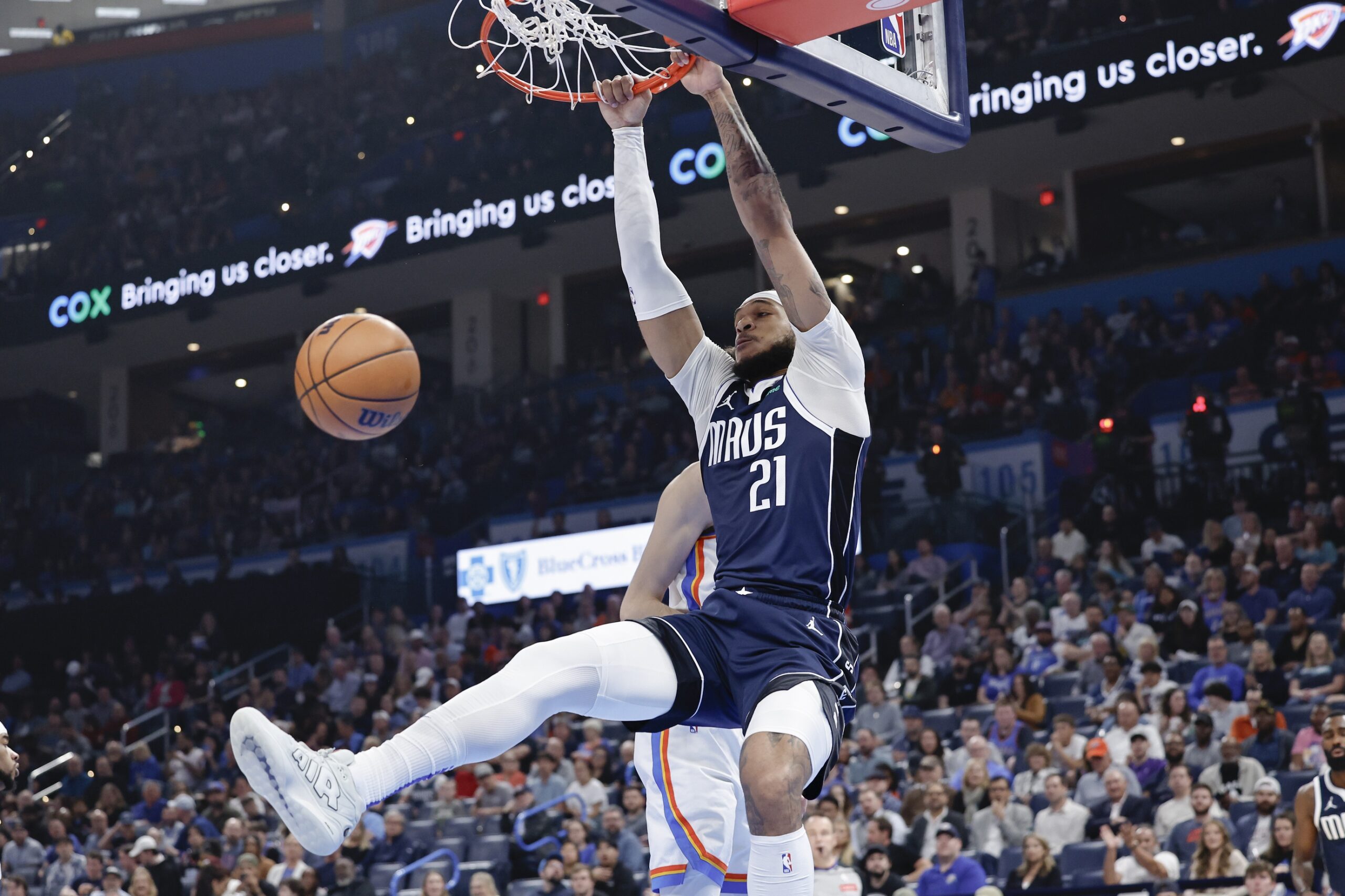 Dallas Mavericks' Gafford Reacts to Missed Chance at Record